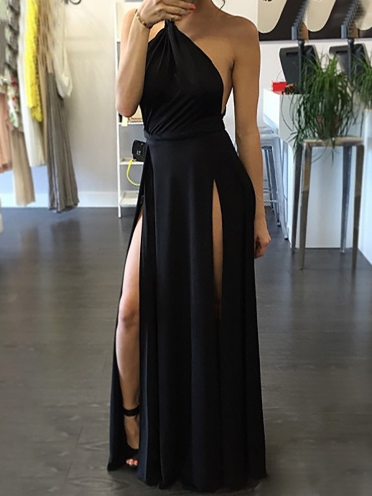High Slit Bandage Plain Beach Maxi Dress Online. Discover hottest trend ...