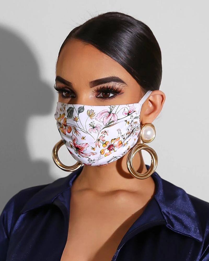 Floral Print Breathable Mouth Mask Washable And Reusable